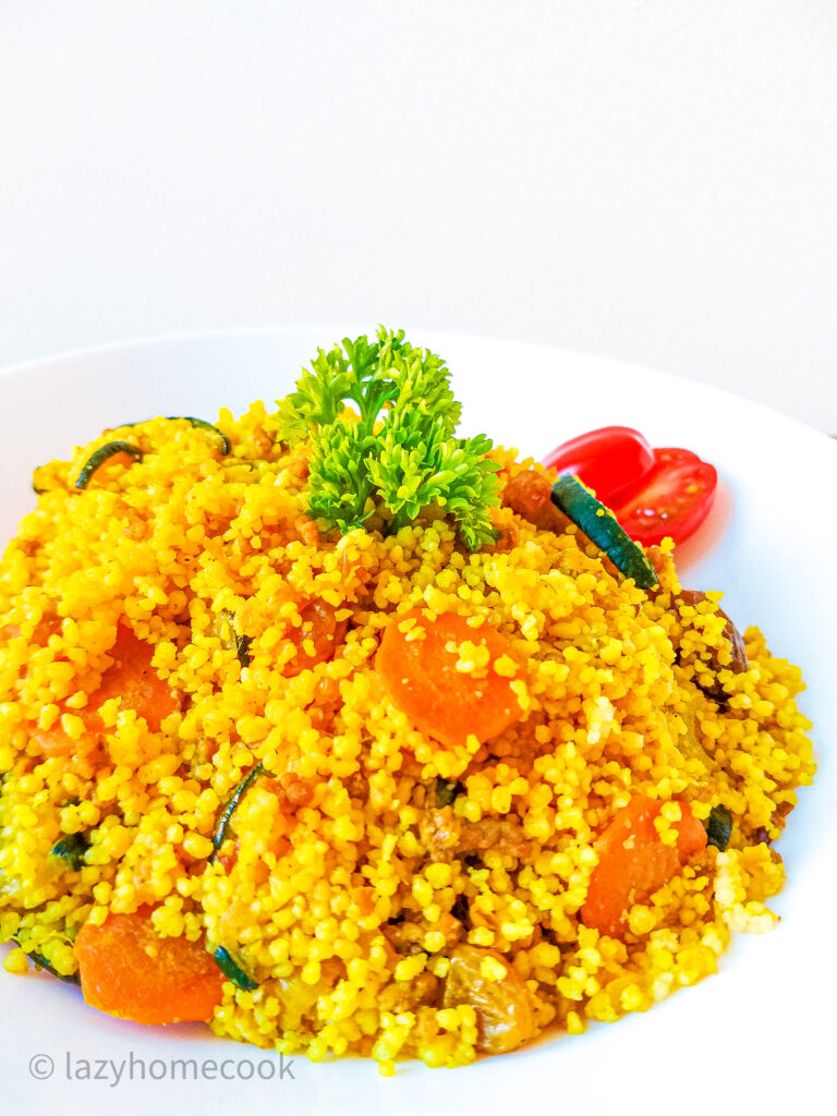 MOROCCAN ground beef COUSCOUS recipe - Lazyhomecook